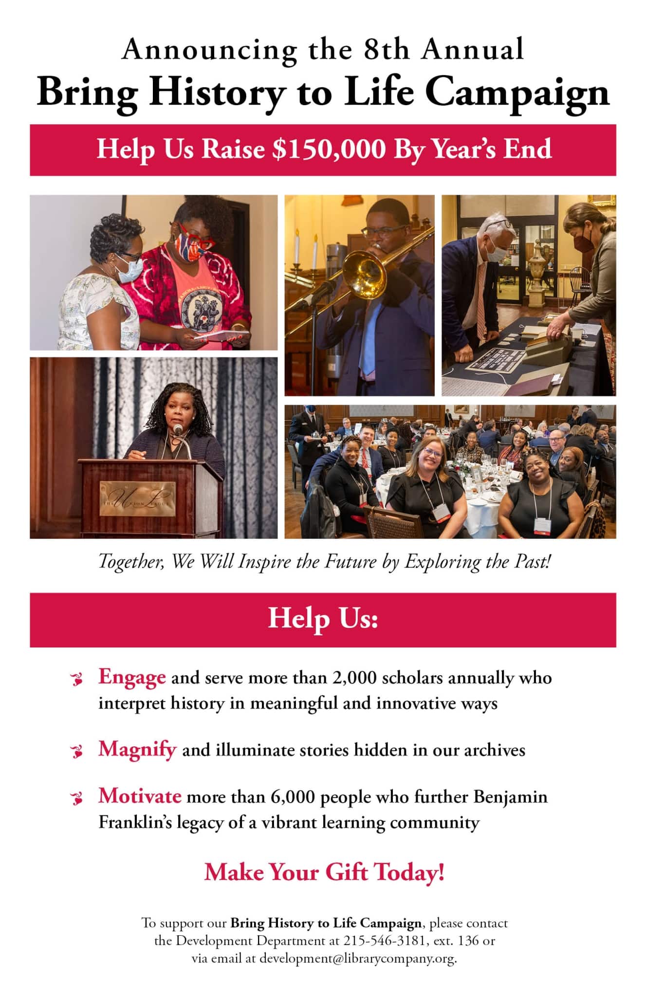 Bring History to Life Campaign – The Library Company of Philadelphia