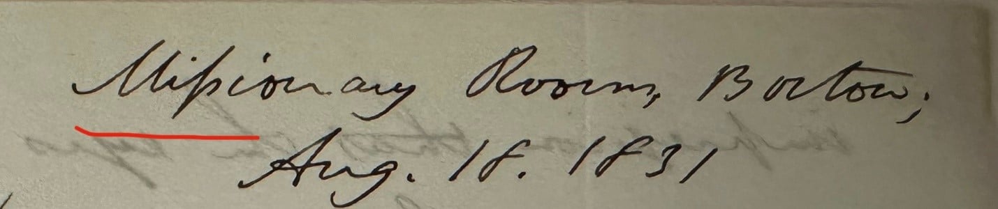 Interpreting 19th Century Documents: A Sample from the James Barton ...