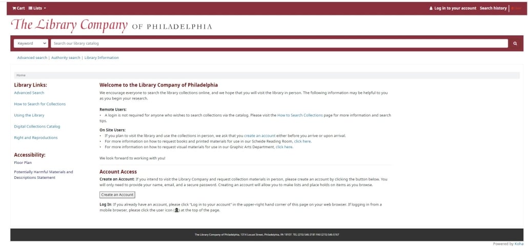 The Library Company of Philadelphia – America's oldest cultural ...
