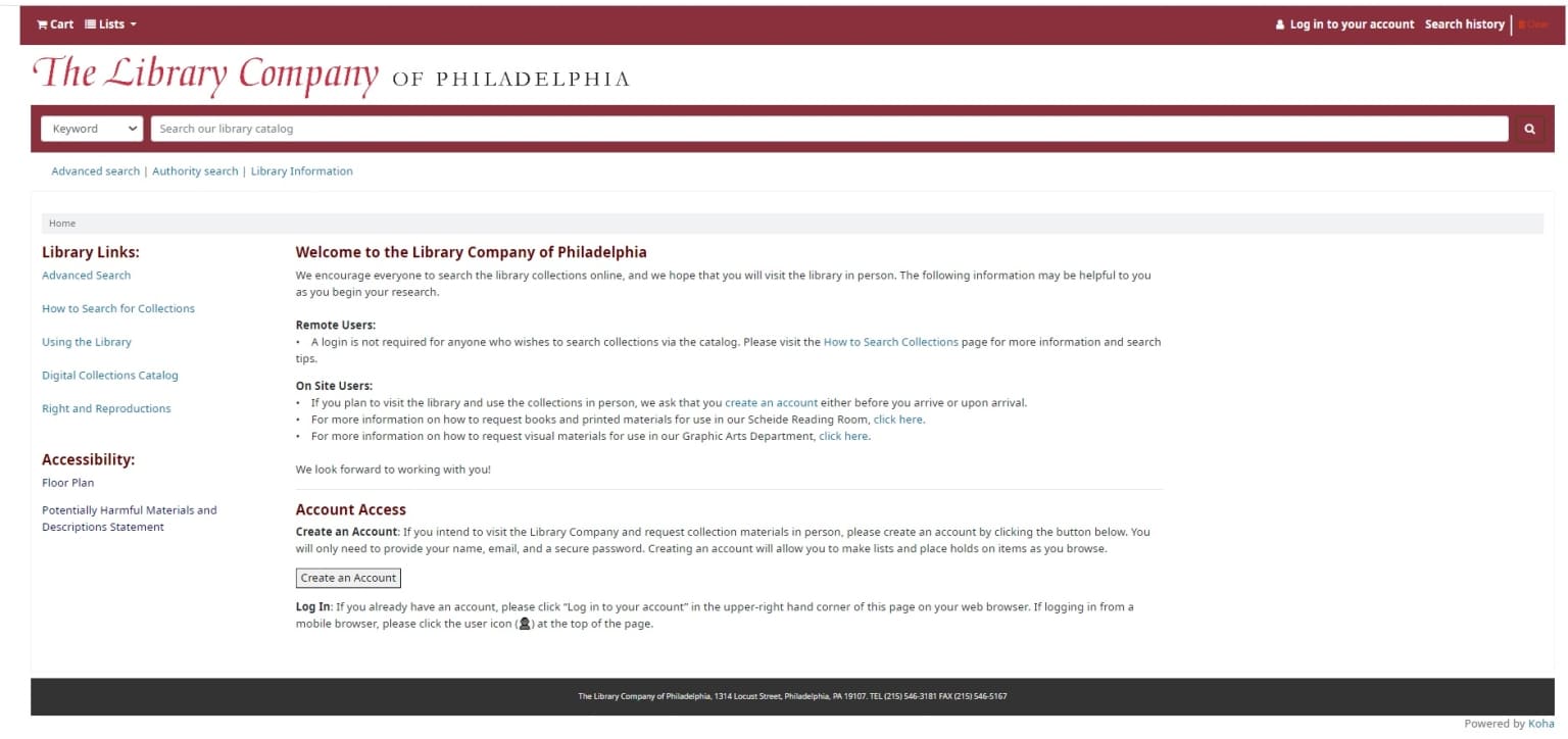 The Library Company of Philadelphia – America's oldest cultural ...
