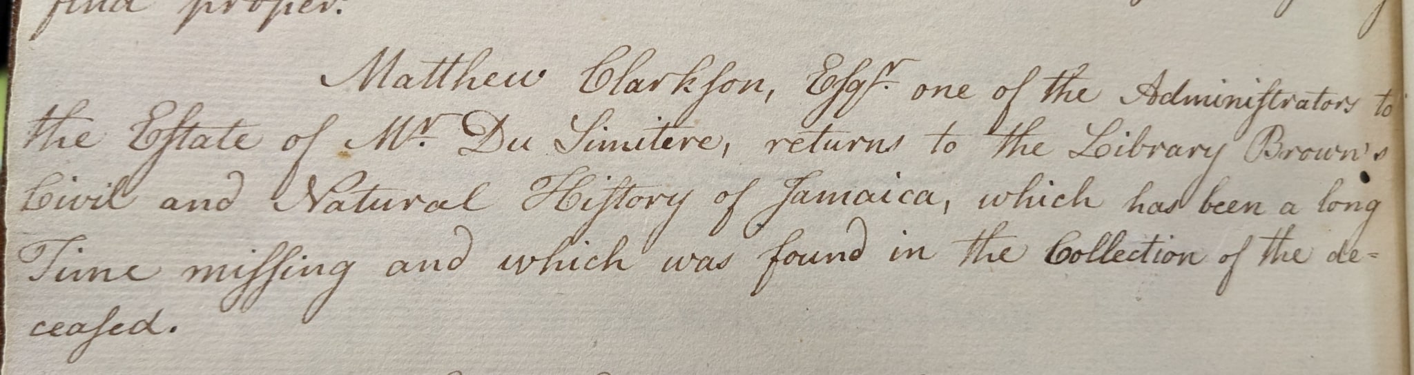 Shareholder Spotlight: Matthew Clarkson (1733-1800) – The Library ...