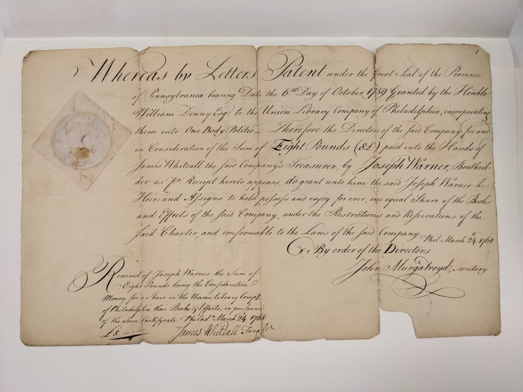 Comparing 18th-Century Subscription Libraries in Philadelphia – The ...